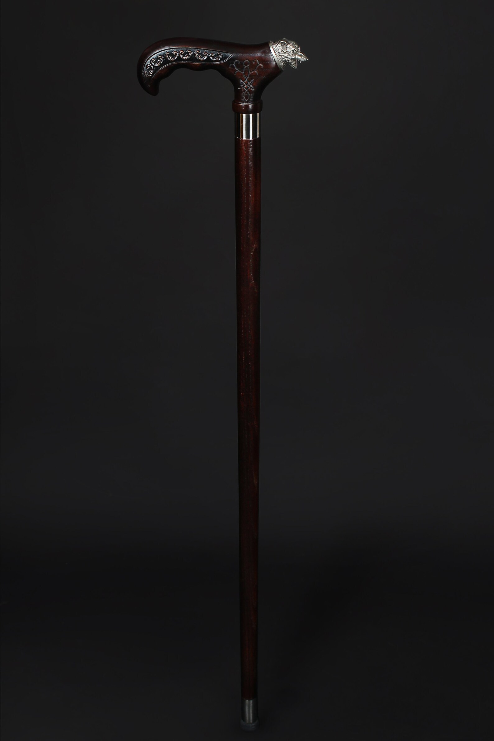 Wolf Head Canes for Men Bronze Fashionable Walking Cane for Men, Design ...