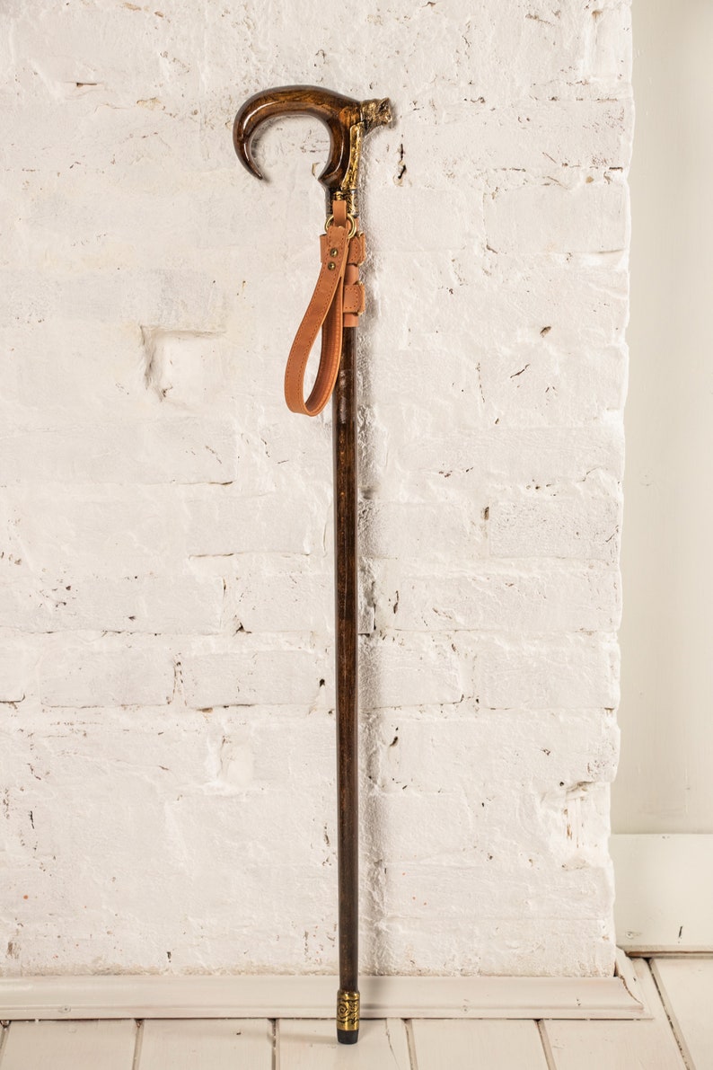 Leather Natural Walking Stick Wrist Cords | Etsy