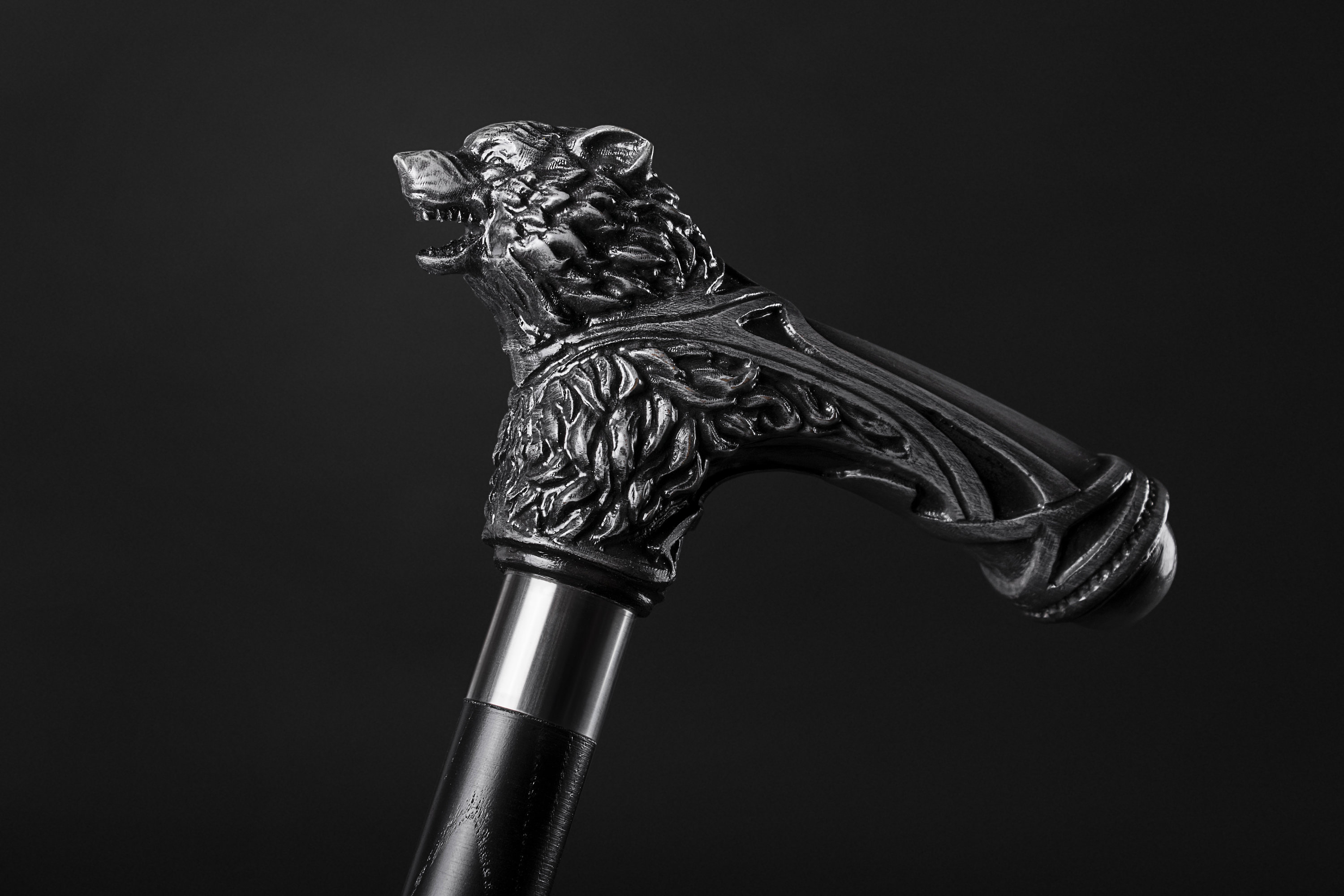 Wolfman Black Luxury Waking Cane Wolf for Him Gift Walking - Etsy Canada