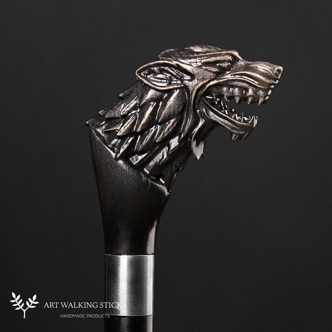 Wolfman Waking Cane for Men, Walking Stick for Men Exclusive Black ...