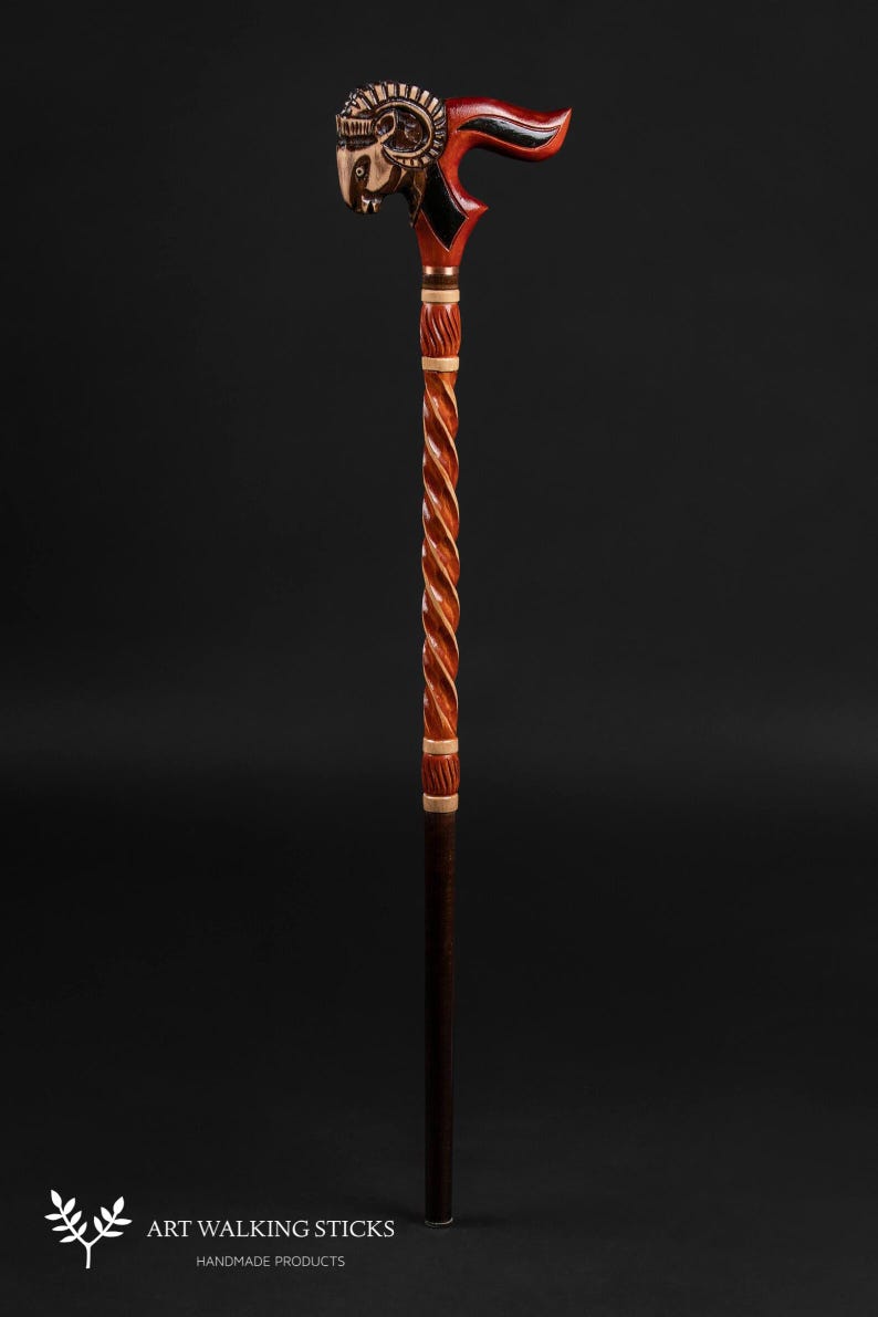 Hand Carved Waking Cane for Gift, Animal Collection - Etsy