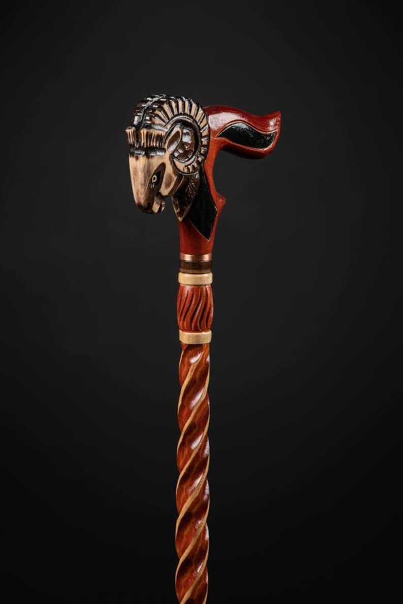 Hand Carved Waking Cane for Gift Animal Collection - Etsy
