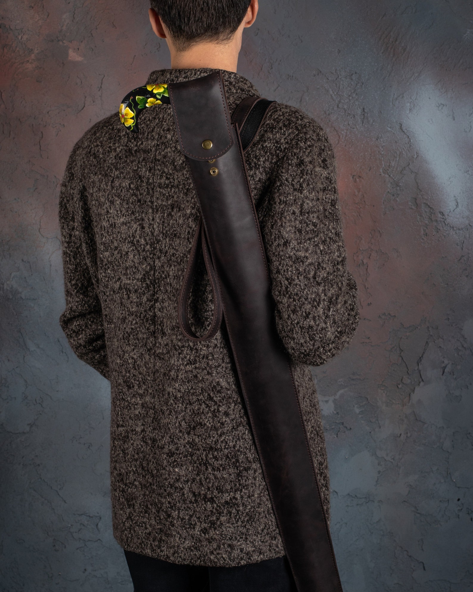 Walking Cane Covers Walking Cane Case Bag Leather - Cane Holder Rack - Etsy