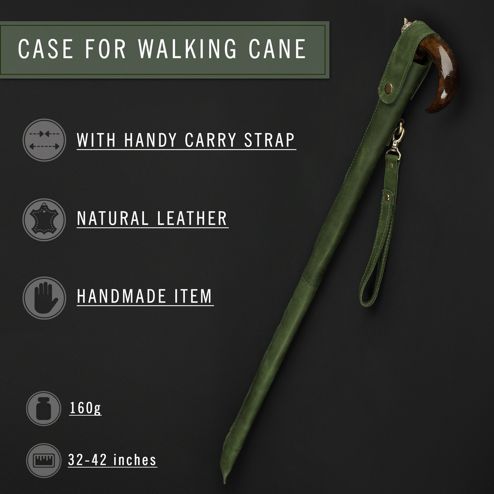 Walking cane covers Bag for Walking Stick Storage Walking | Etsy