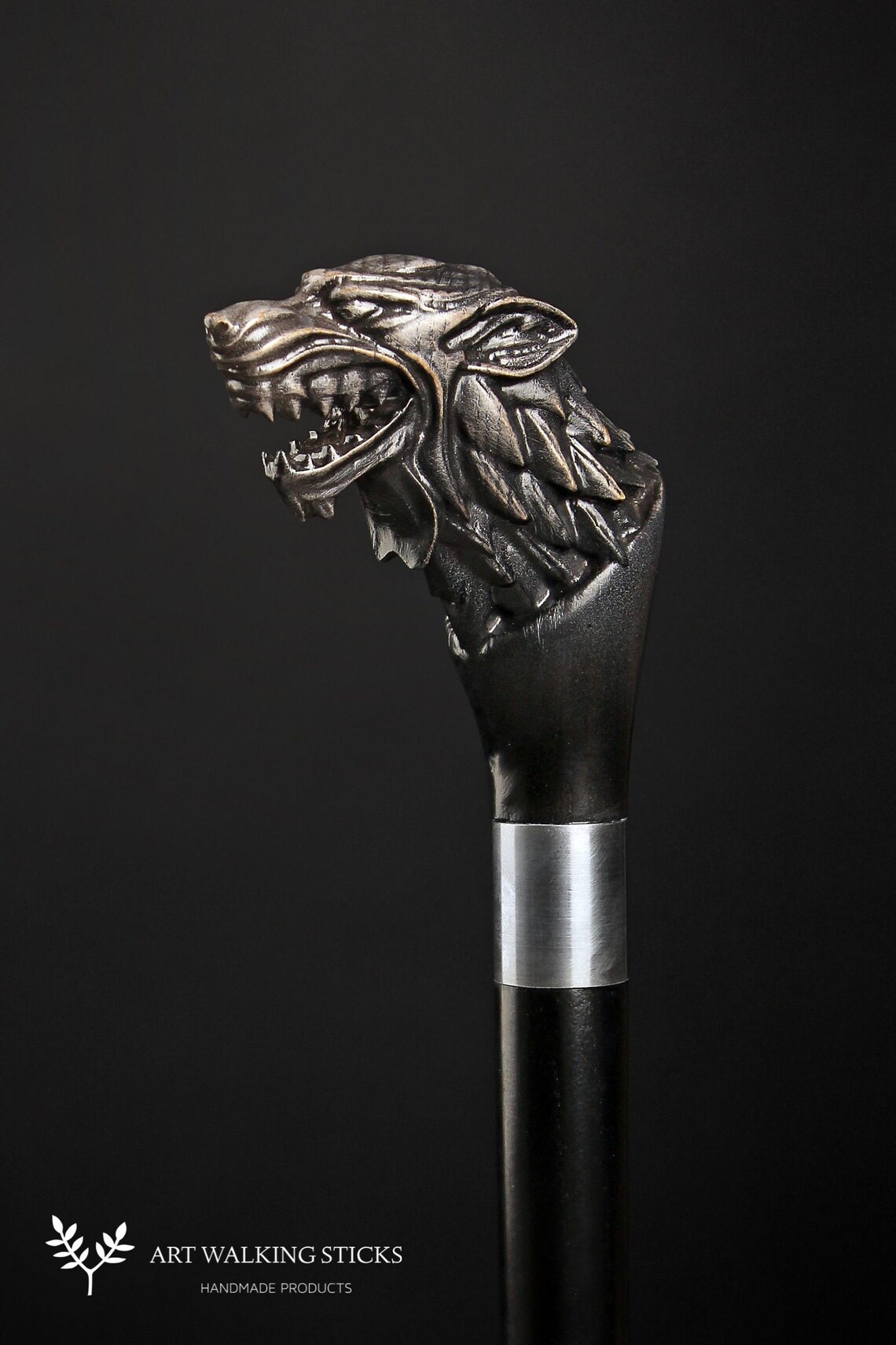 Wolfman Waking Cane for Men, Walking Stick for Men Exclusive Black ...