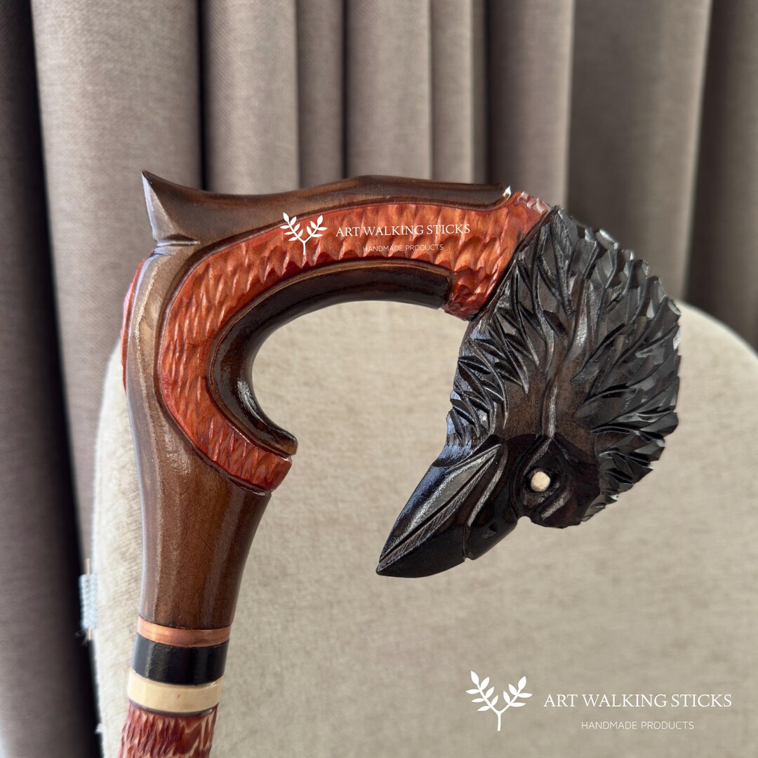 Carnival Cane Vintage Canes Raven Walking Sticks Gothic Сane Design ...