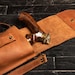 Brown Bag for Walking Stick Storage, Walking Cane Case Leather Cane ...
