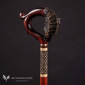 Wolf Head Canes for Both Men and Women, Exquisite Walking Stick With ...