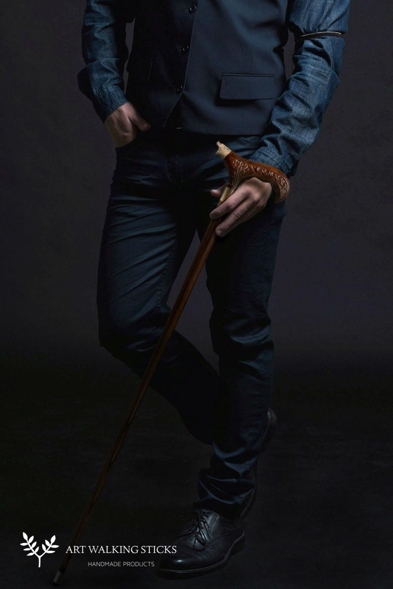 Bear Luxury Walking Cane for Men, Cool Fasionable Handle Brass Bear ...