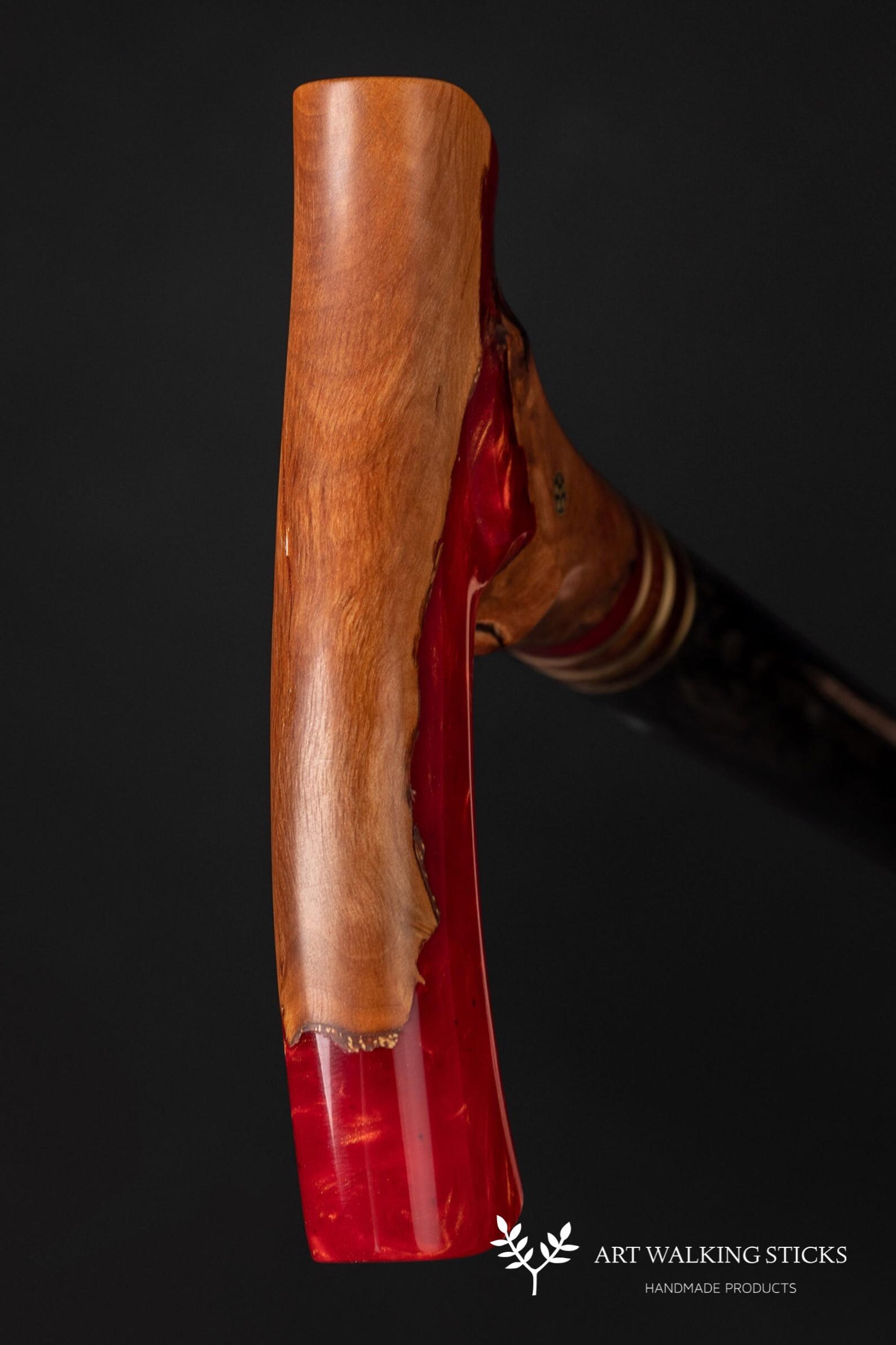 Fashionable Cane and Walking Stick for Men and Women | Magic Red - Etsy