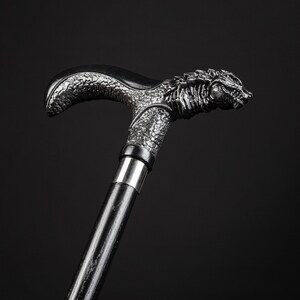 Mutant Dinosaur Walking Cane, Handmade Natural Wood Monster Walking ...