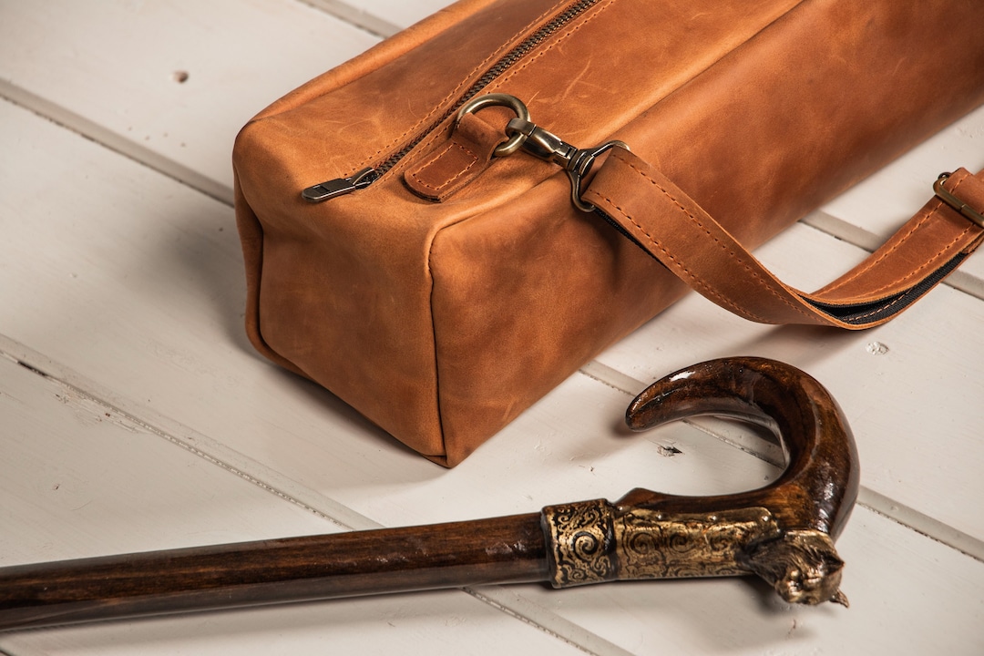 Travel- Bag for Walking Stick Storage, Walking Cane Case Leather - Cane ...