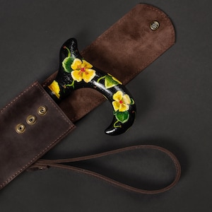 Walking Cane Covers Walking Cane Case Bag Leather - Cane Holder Rack - Etsy