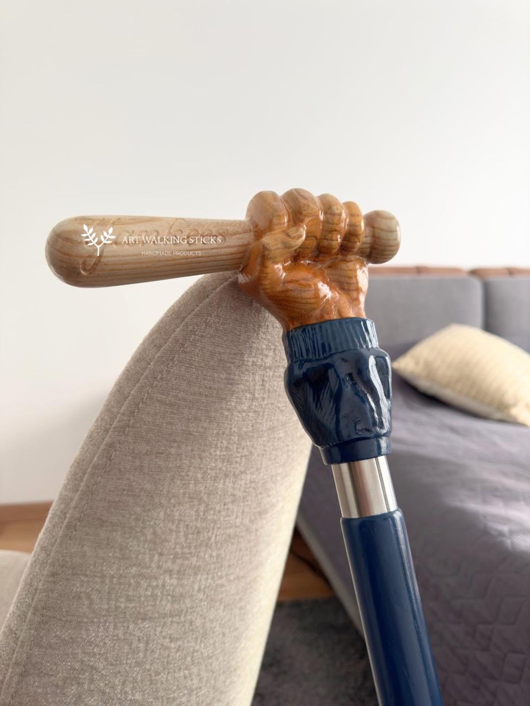 Baseball Bat Walking Cane New York Yankees, Unique Sport Walking Stick ...