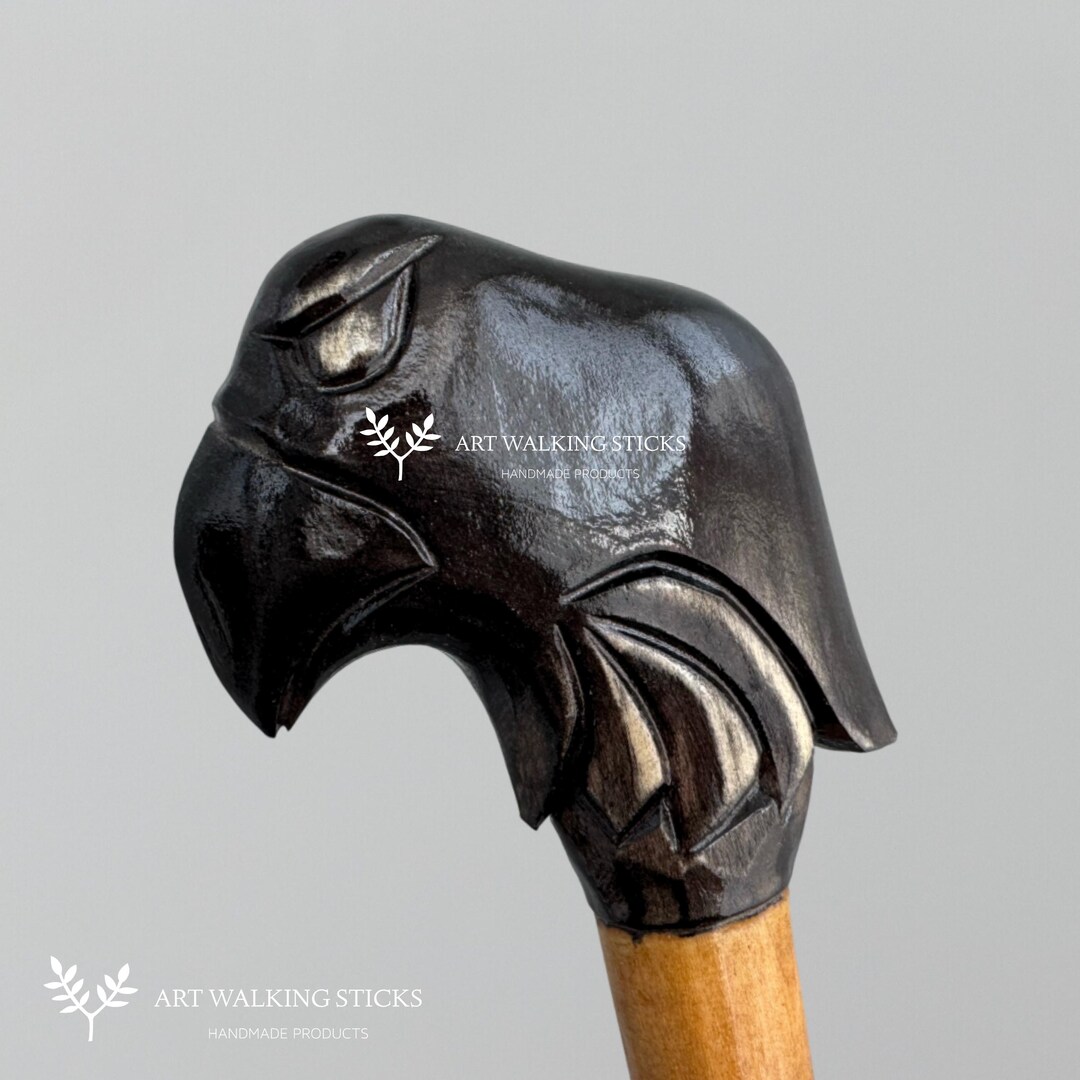 Noble Raven Handle Walking Cane for Men, Black Crow Cane - Etsy