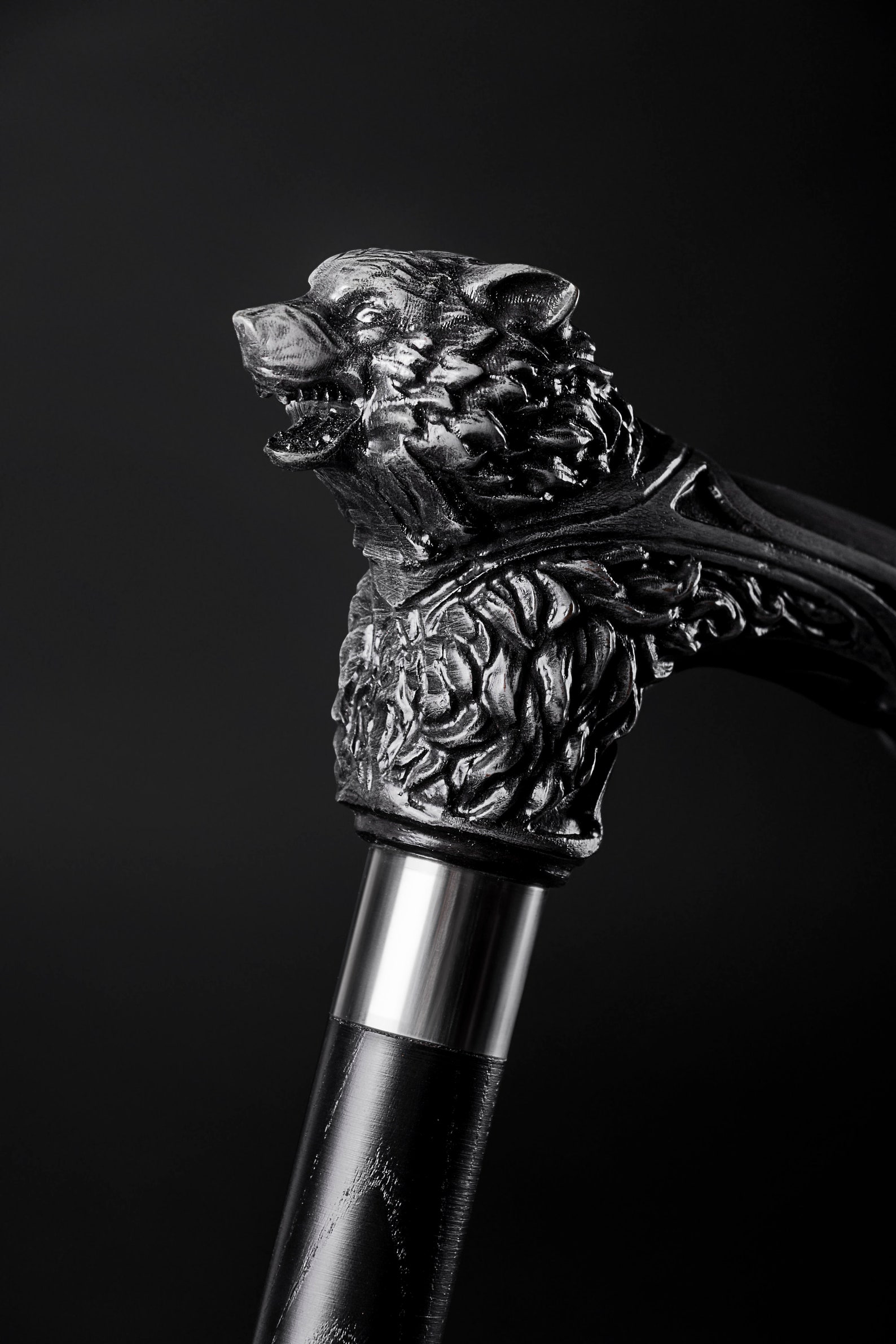 Wolfman Black Luxury Waking Cane Wolf for Him Gift Walking - Etsy Canada