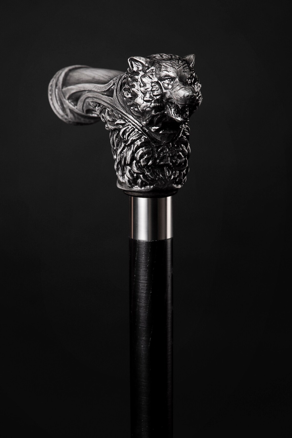Wolfman Black Luxury Waking Cane Wolf for Him Gift Walking - Etsy Canada