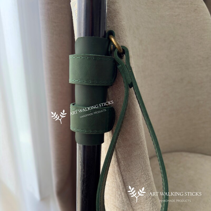 Leather Straps for a Walking Cane - Etsy