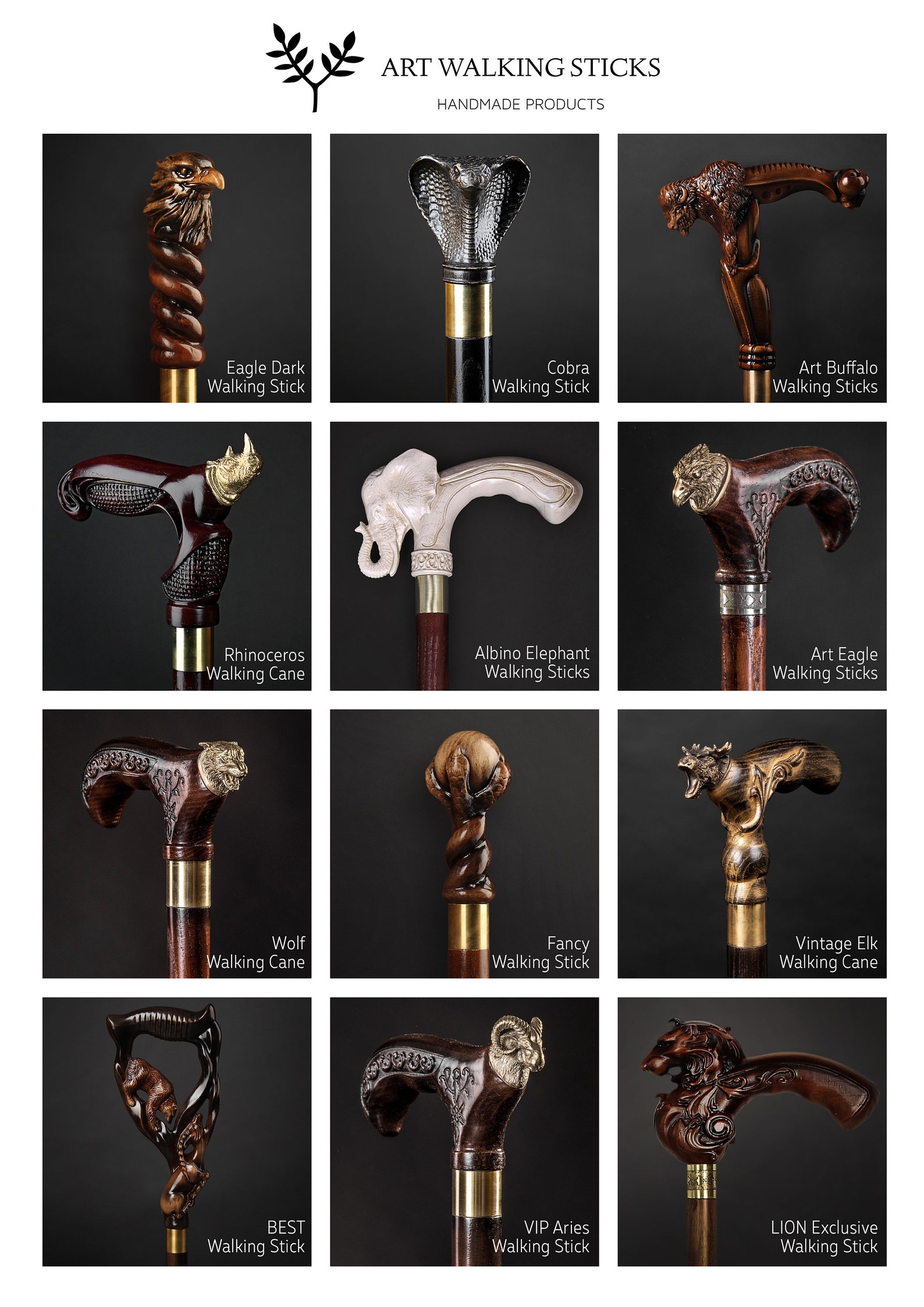 Fancy Walking Stick for Men Gesigner Walking Canes Custom Cane Wooden ...