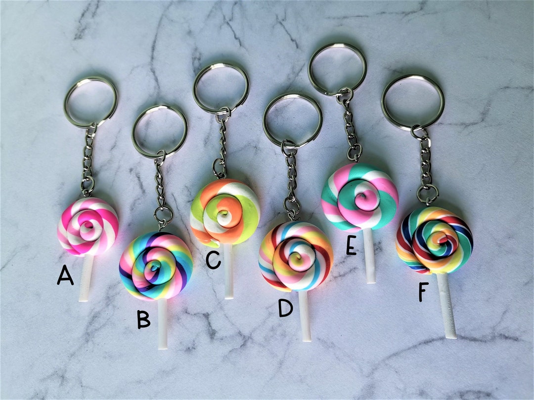 Lollipop Keyring, Key Rings, Key Chains, Bag Tags, Bright Lollipops ...