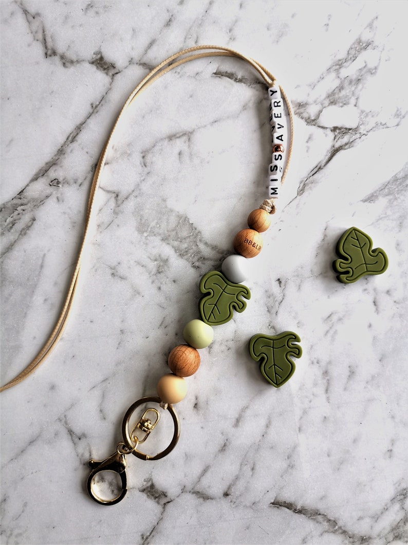 Monstera Lanyard Earthy Vibes Nature Lovers Lanyard Perfect | Etsy