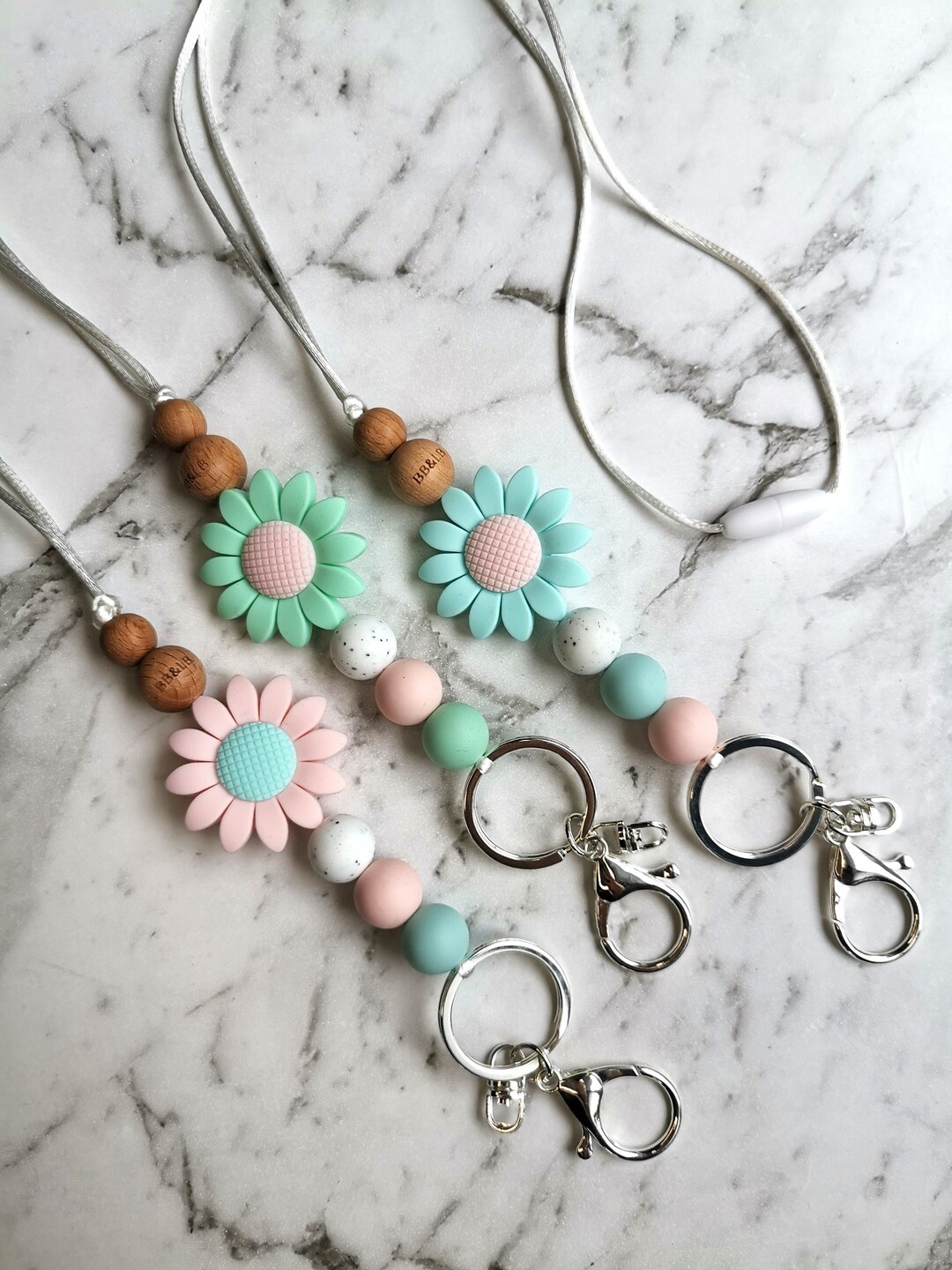 Gorgeous Pastel Sunflower Lanyards, Perfect Personalised Teacher Gift ...