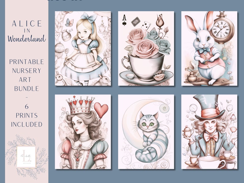Alice in Wonderland Nursery Art | Room Decor for Girls | Disney Fairy ...