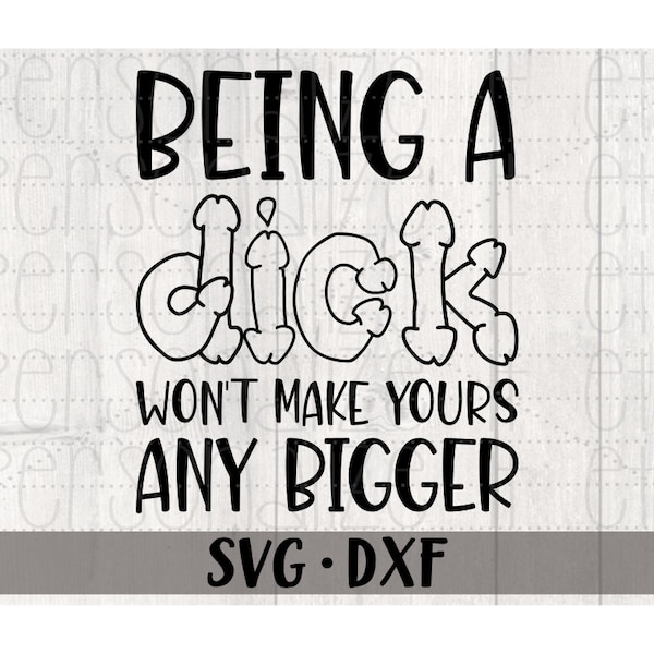 Being A Dick Shirt Etsy