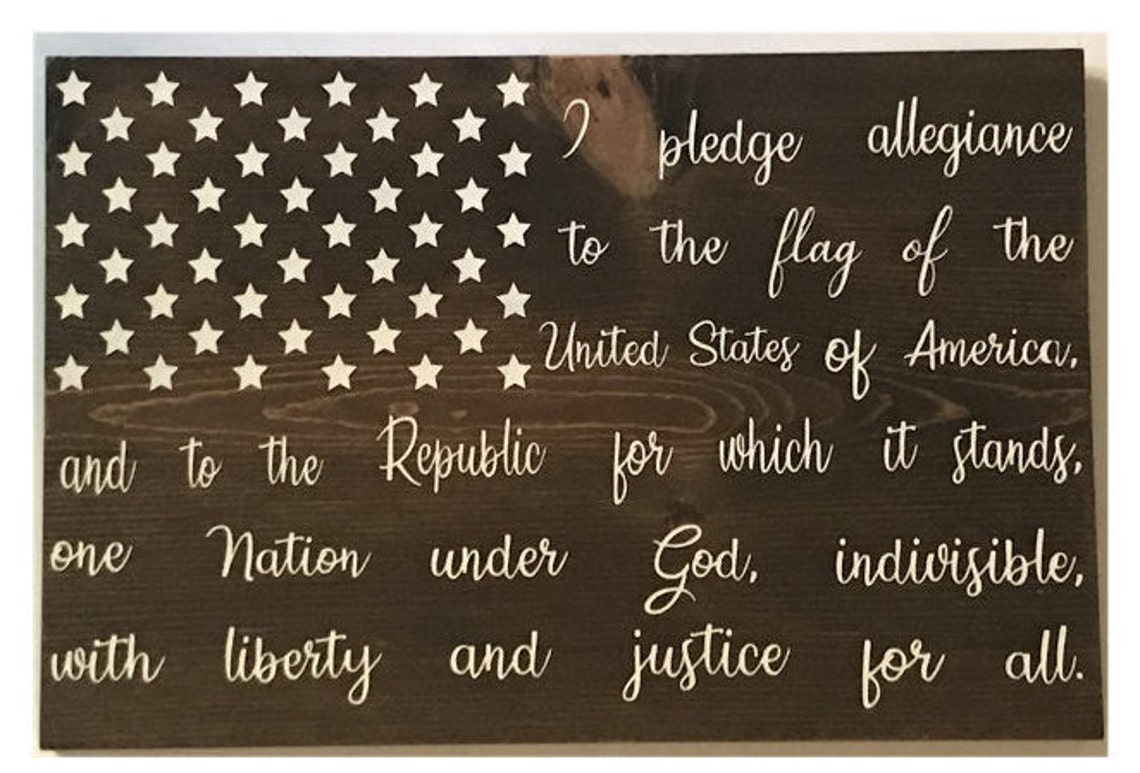 Pledge of Allegiance Svg File Use With Cricut or Silhouette - Etsy