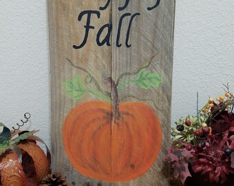 Fall wood sign | Etsy