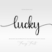 Lucky Script Font: Modern Calligraphy Font (digital Download) - Etsy