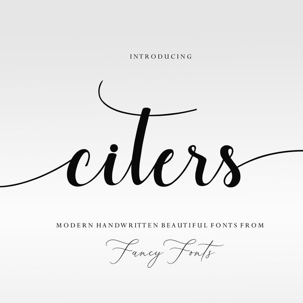 Swirly Cricut Font - Etsy