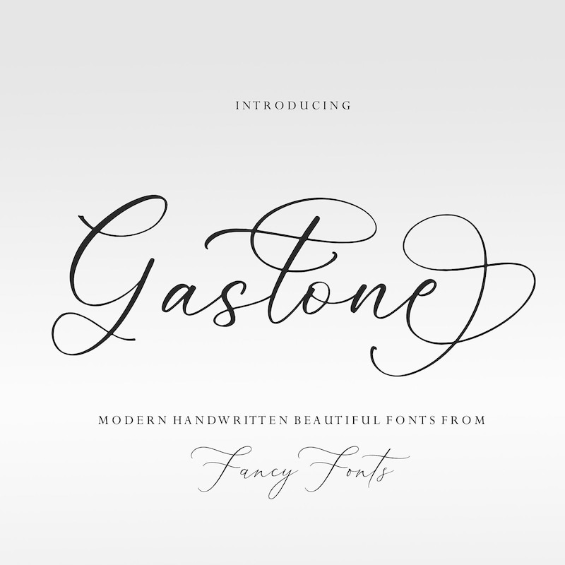 Thick Calligraphy Font - Etsy