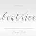 Beatrice Script Font: Modern Calligraphy Font With Tails (digital ...