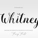 Whitney Script Font: Vintage Watercolor Calligraphy (TTF) - Etsy