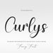 Curlys Script Font: Modern Cursive Calligraphy (TTF File) - Etsy