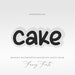 Cake Font: Modern Bold Font for Cricut, Procreate (TTF Digital Download ...