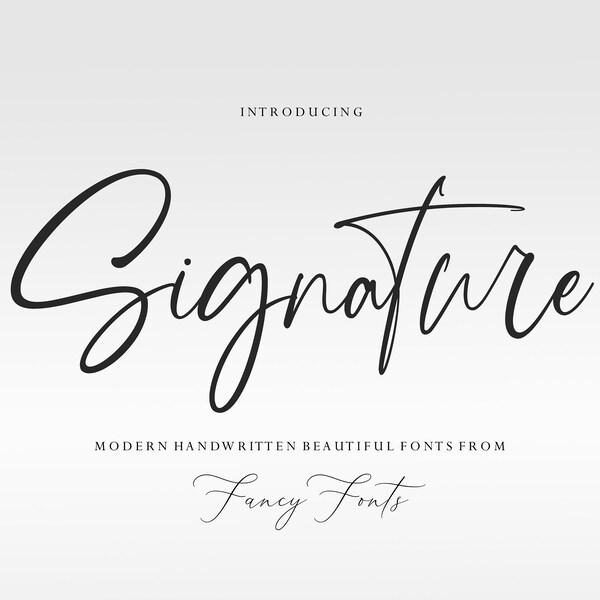 Handwritten Font for Word - Etsy