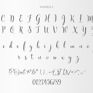 Mashella Font: Modern Handwritten Watercolor Font (TTF File) - Etsy