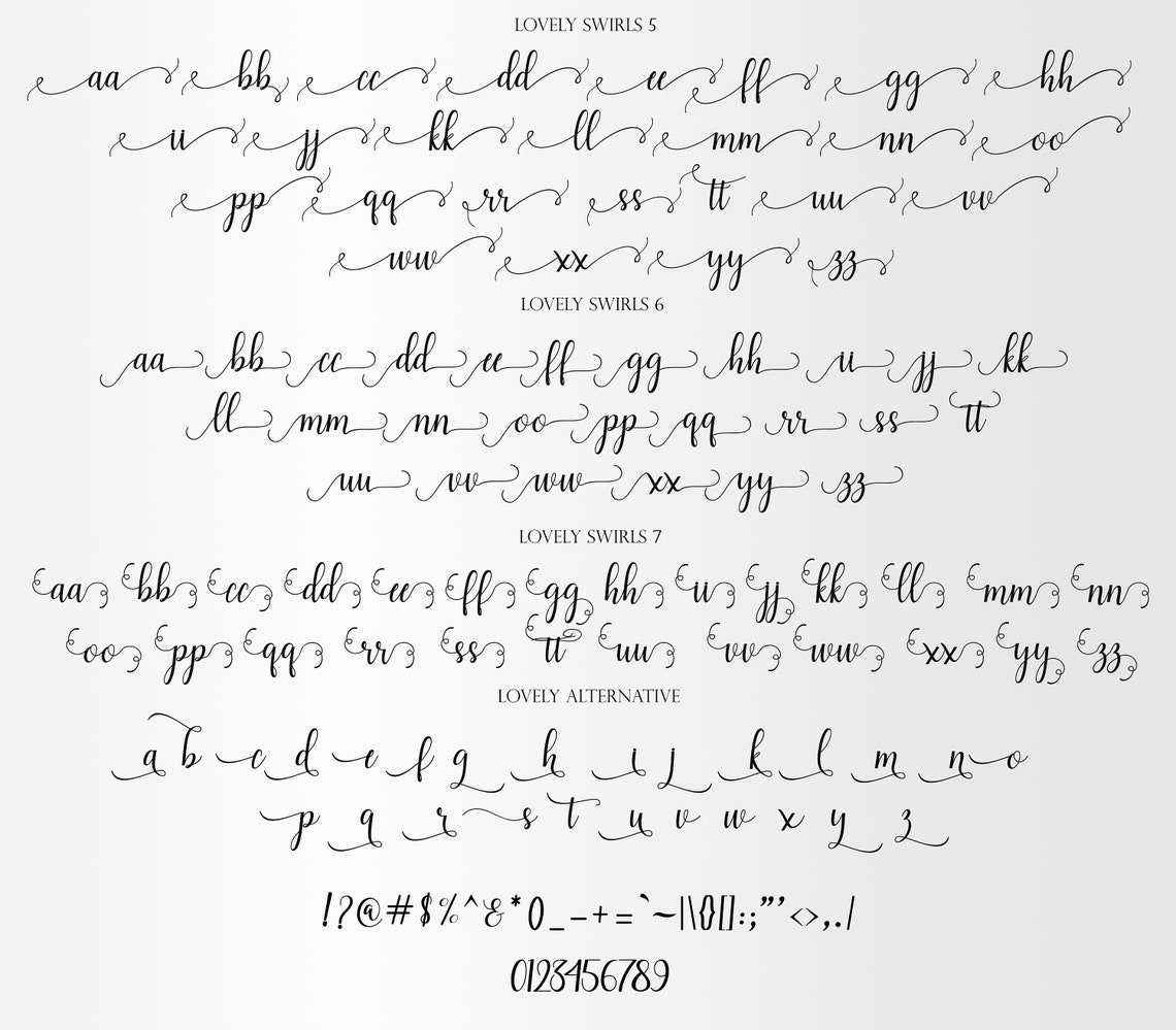 Font Download Digital Font Calligraphy Font Script Font - Etsy