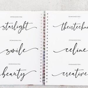 Beitmil Script Font: Modern Cursive With Swirls (TTF Digital Download ...
