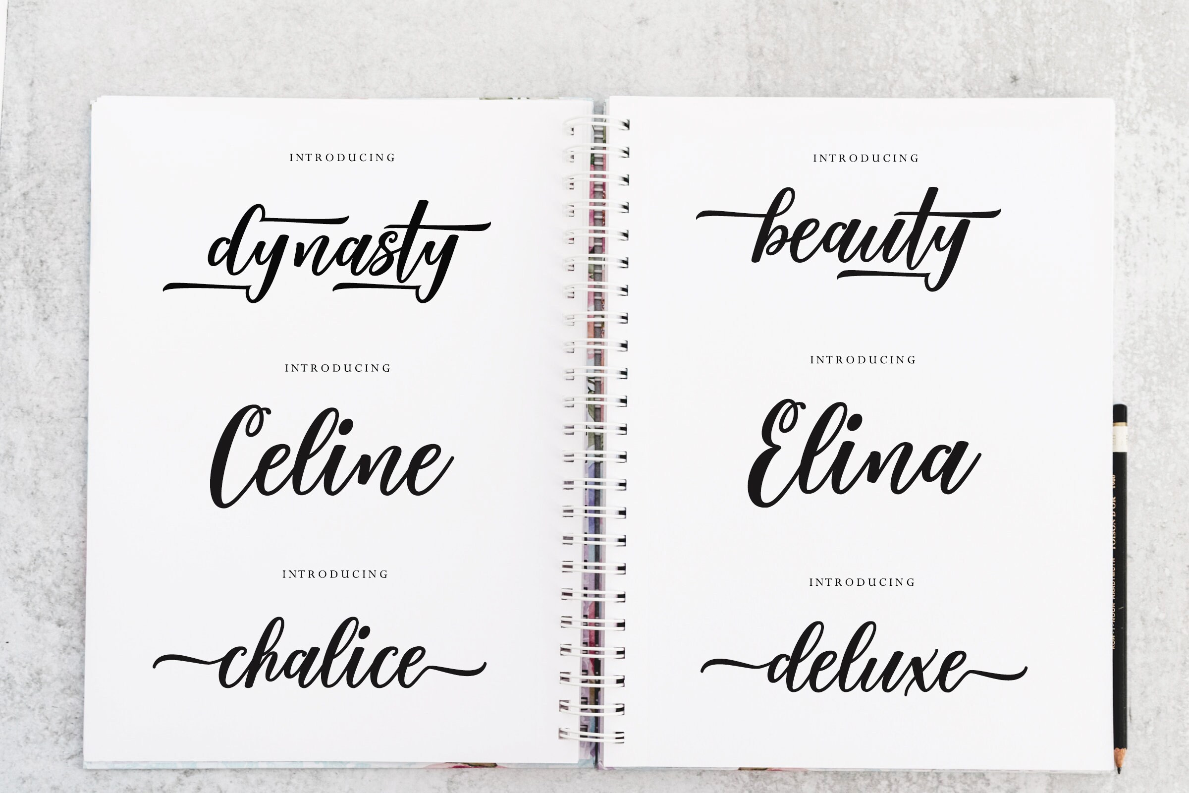 Candy Calligraphy Font: Modern Handwritten Font With Tails (digital ...