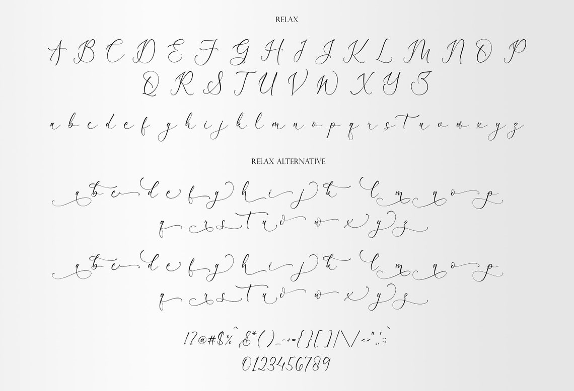 Relax Script Font: Modern Calligraphy, Wedding & Logo Design (TTF ...