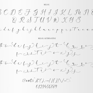 Relax Script Font: Modern Calligraphy, Wedding & Logo Design (TTF ...