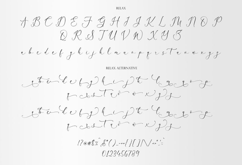 Relax Script Font: Modern Calligraphy, Wedding & Logo Design (TTF ...