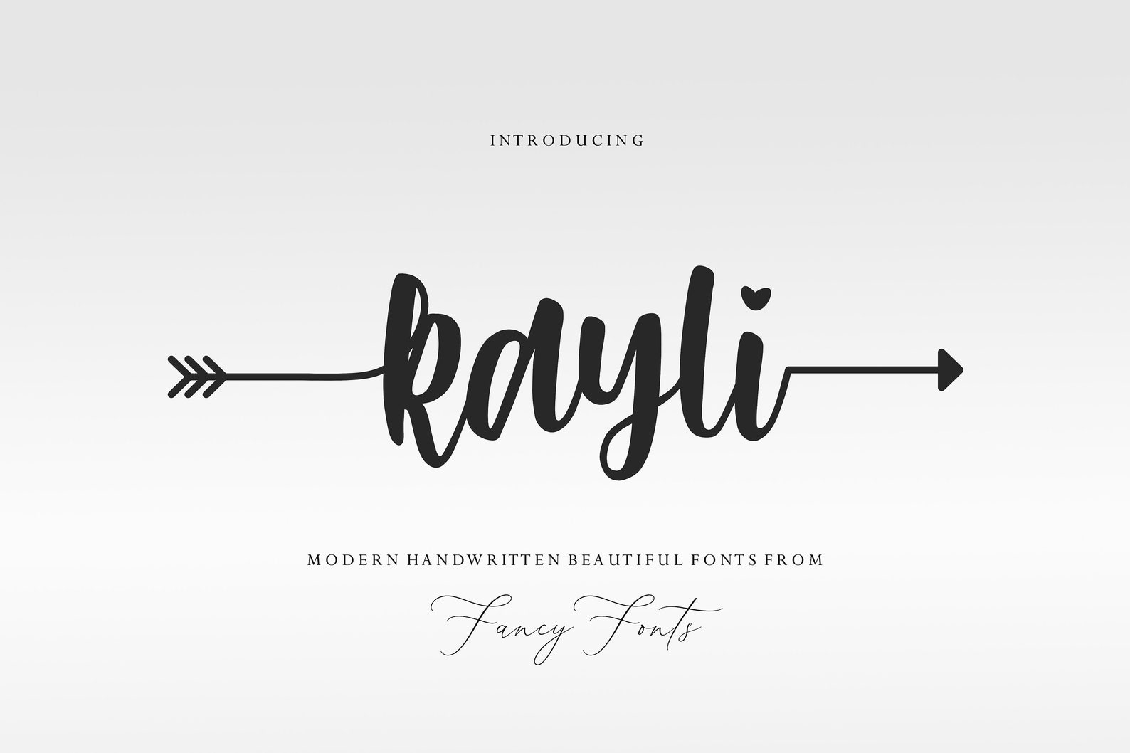Kayli Arrow Font: Modern Cursive Font With Hearts (TTF) - Etsy