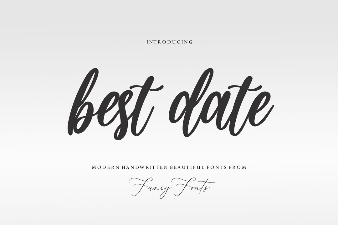 Handwritten Script Font: Modern Wedding Font (TTF File) - Etsy