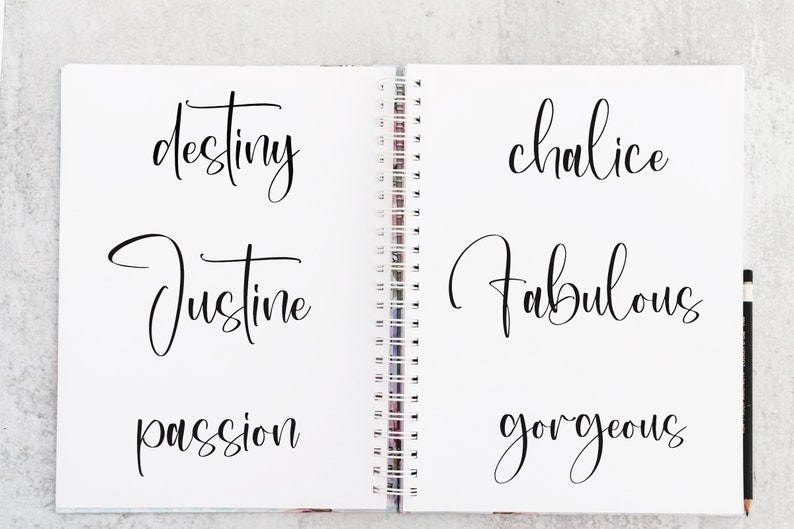 Julyhoney Calligraphy Font: Modern Cursive Font (TTF Digital Download ...