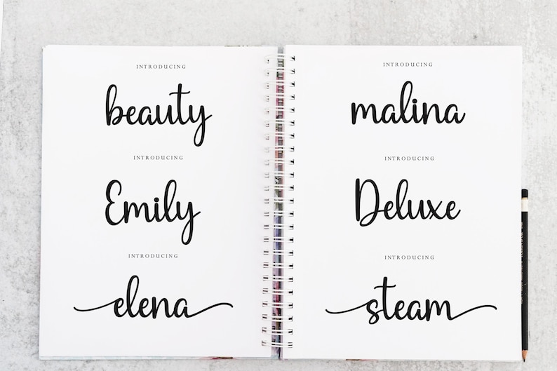 Lucky Script Font: Modern Calligraphy Font (digital Download) - Etsy