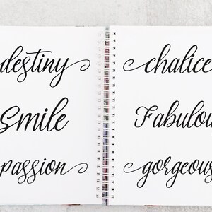 Sarah Cursive Font: Modern Swirly Wedding Font (TTF Digital Download ...